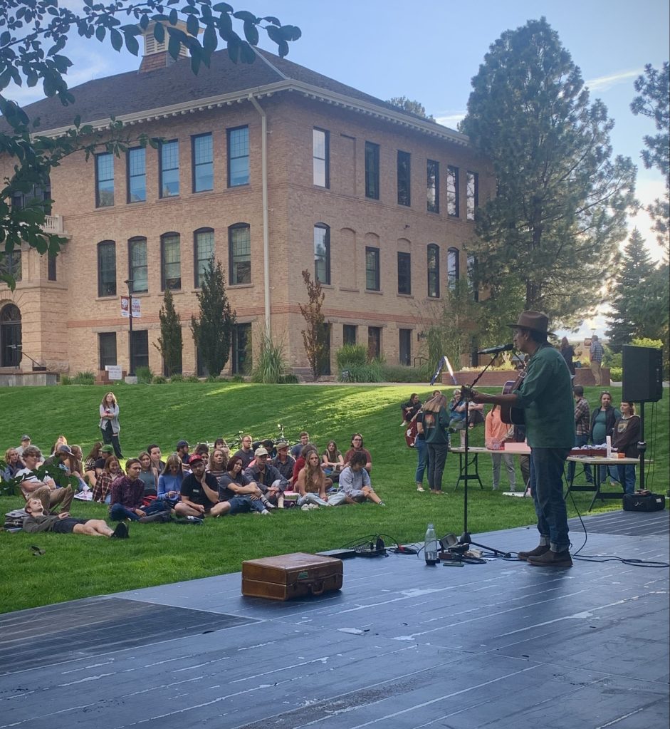 Jason Tyler Burton performs "Songs for Road Trips" with SUU Outdoors ...