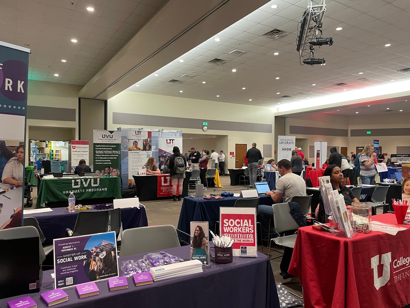 Students explore future options with university recruiters at graduate ...